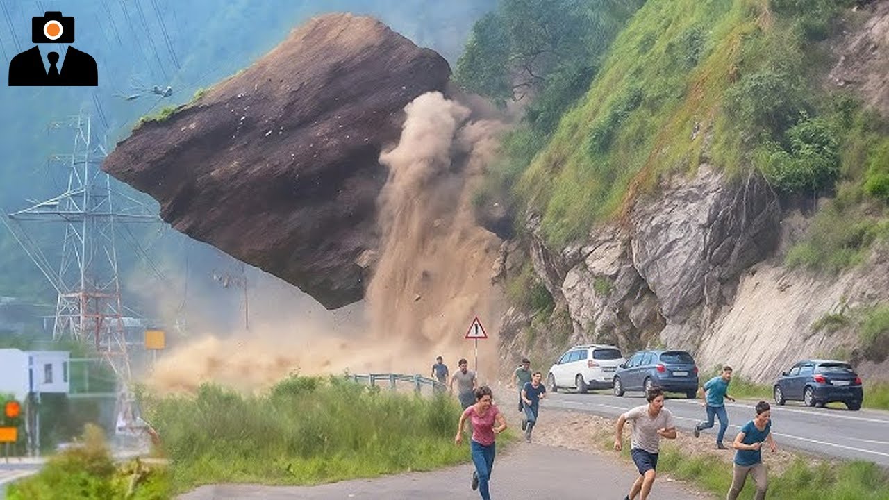 Massive Rockfalls Caught On Camera 8 Youtube