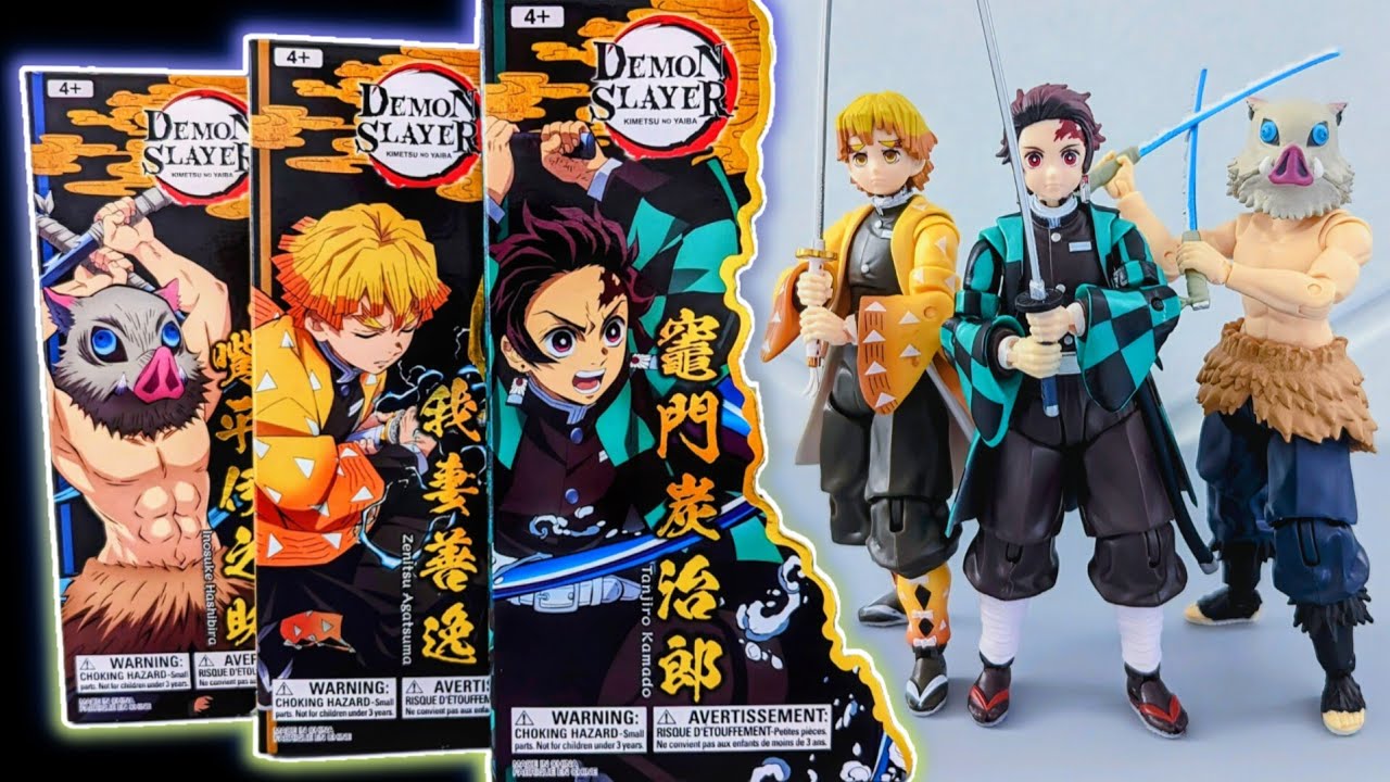 Demon Slayer Action Figures By Bandai Unboxing Review Youtube