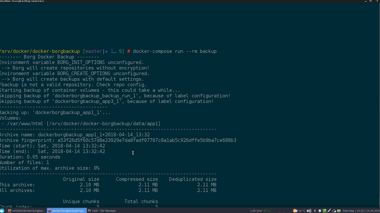 Docker Full Automated Borgbackup Youtube
