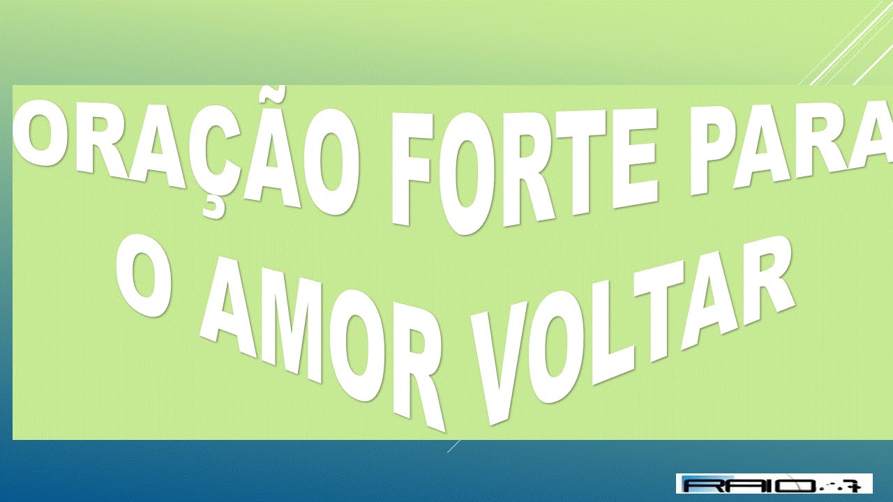 Oracao Para O Amor Voltar Fdplearn