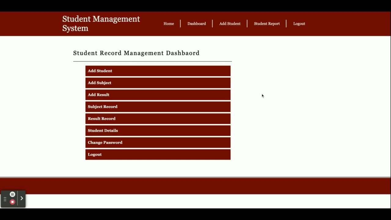 Student Management System Project On Python Django And Mysql Youtube