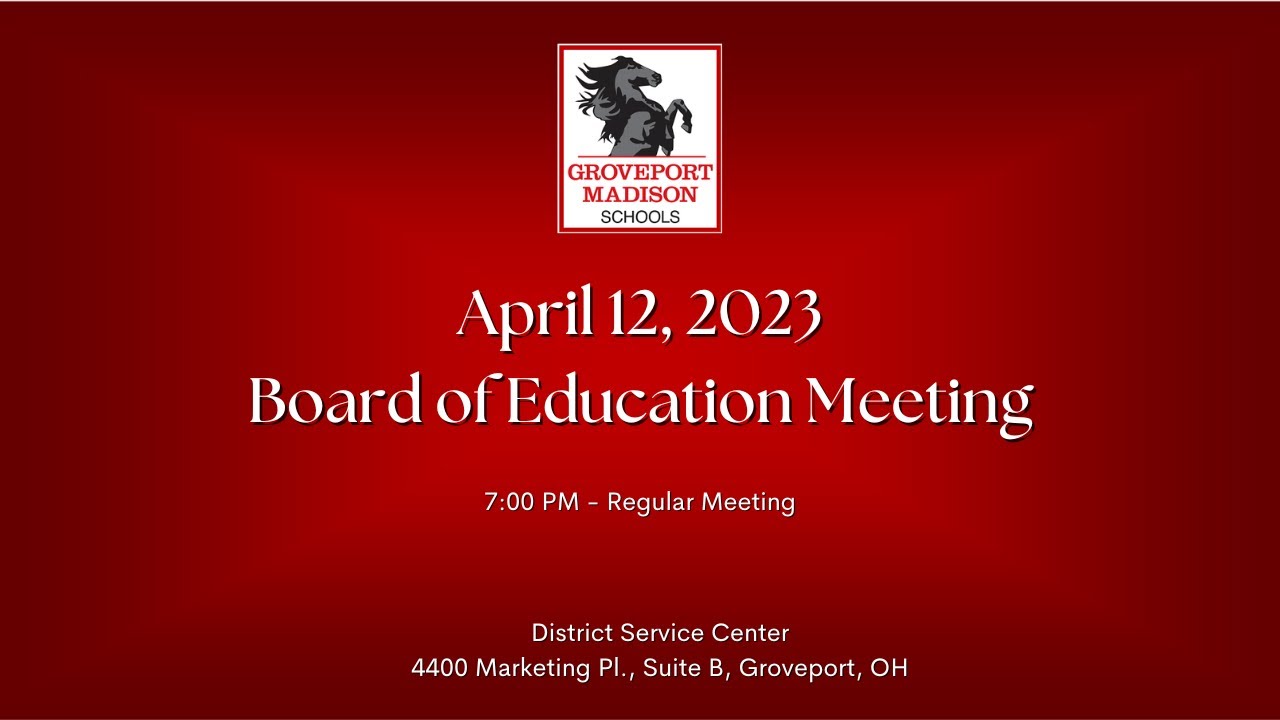 April 12 2023 Regular Board Meeting Youtube