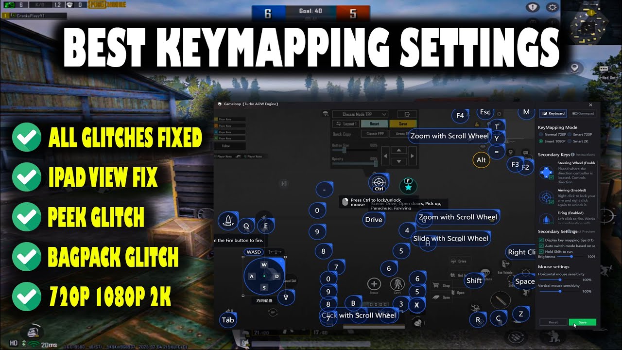 Gameloop Best Key Mapping Settings Pubg Mobile Emulator 2025 Make