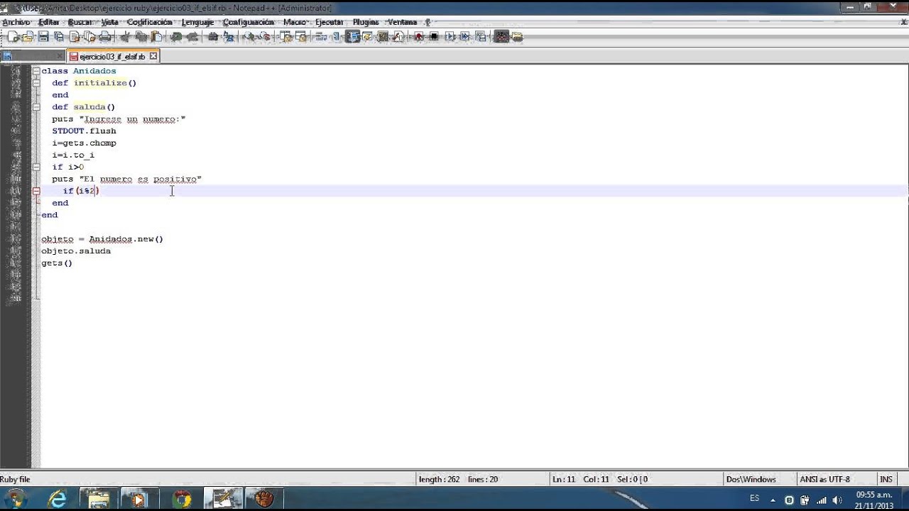 Ruby If Else If Youtube