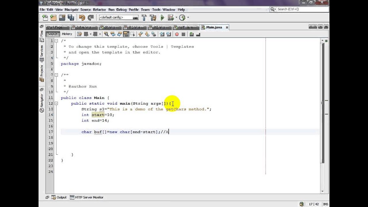 Java String Getchars Method Example Java String Examples