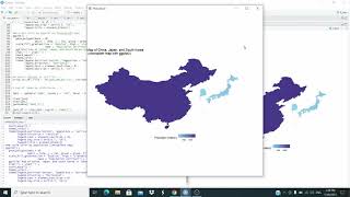 Maps With R Choropleth Map With Ggplot2 Map Of China Japan And South ...