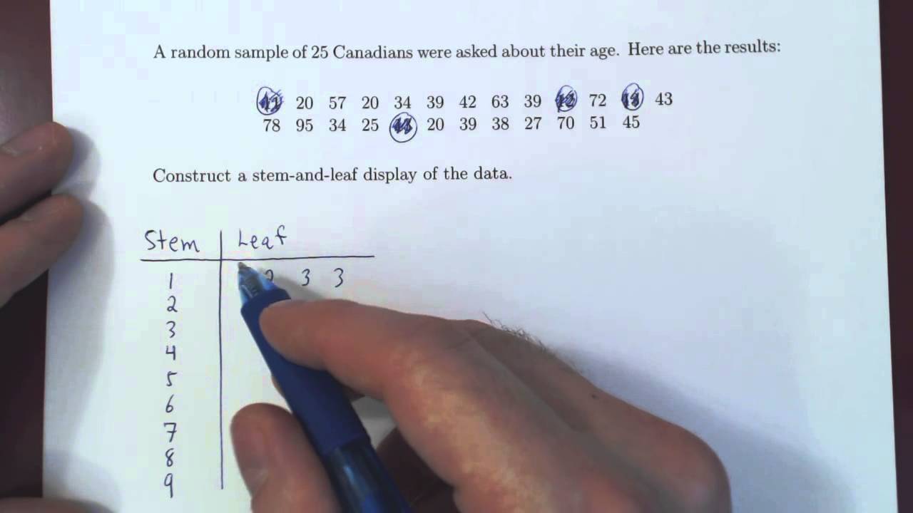 Does Stem And Leaf Display Visualize Data Grayjery
