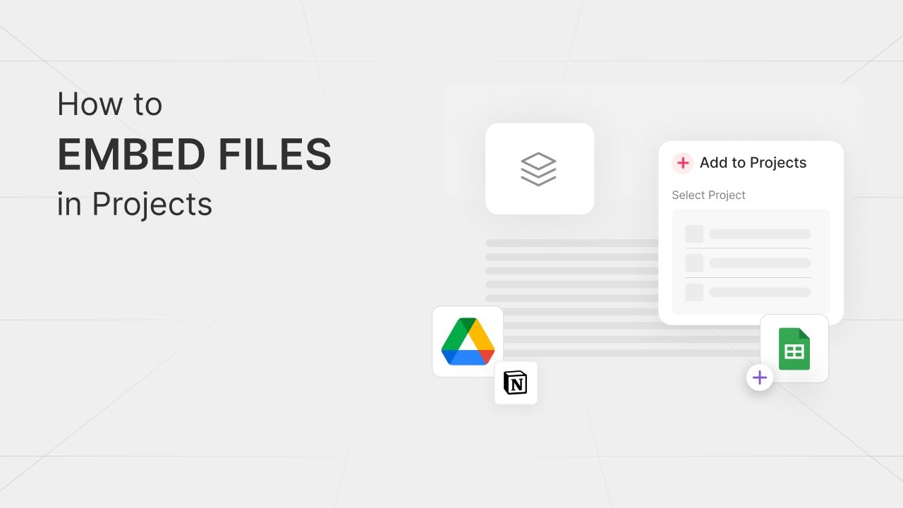 How To Embed Files In Projects Youtube