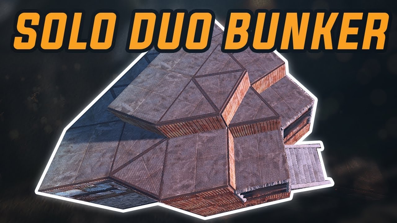 Rust Solo Duo Bunker Base Design Youtube