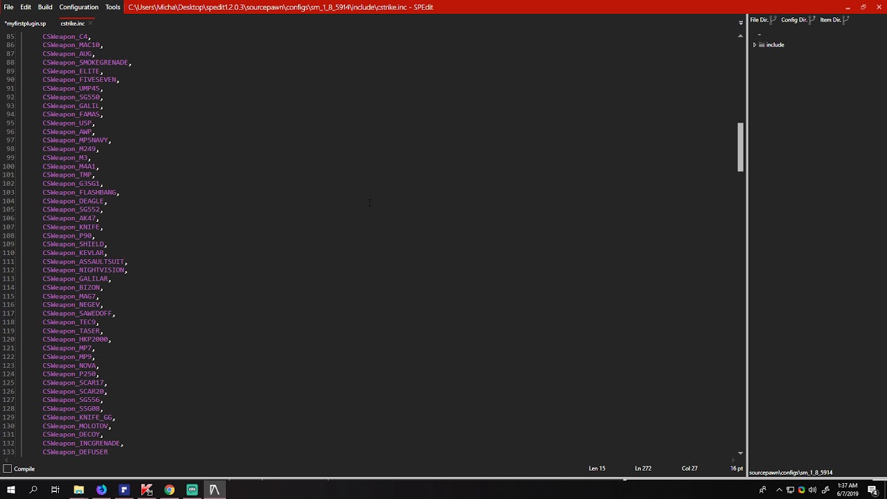 Sourcemod Plugin Tutorial 6 Includes Youtube