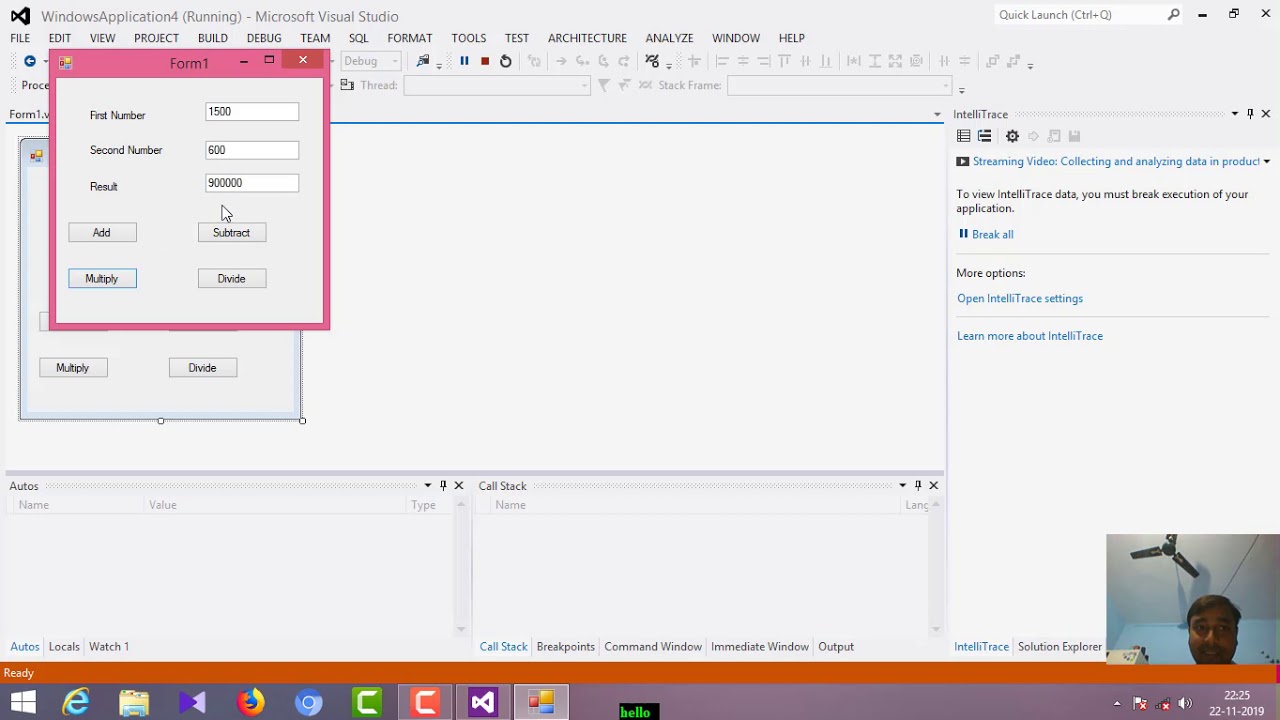 Visual Basic Calculator Youtube