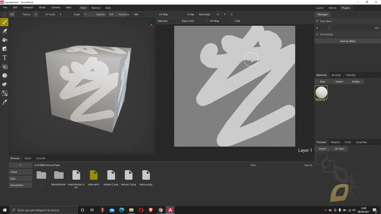 Armorpaint Videocourse 01 Interface Basic Commands Views