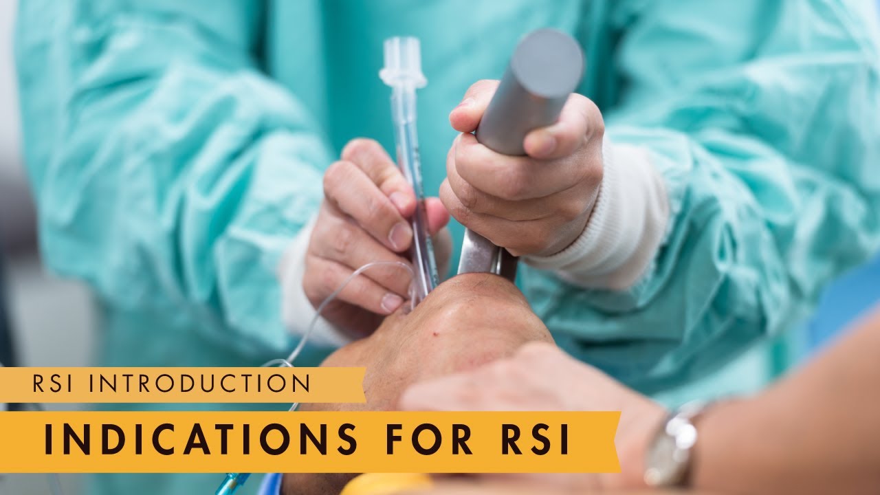 Rapid Sequence Induction Intubation Intro Indications Medzcool