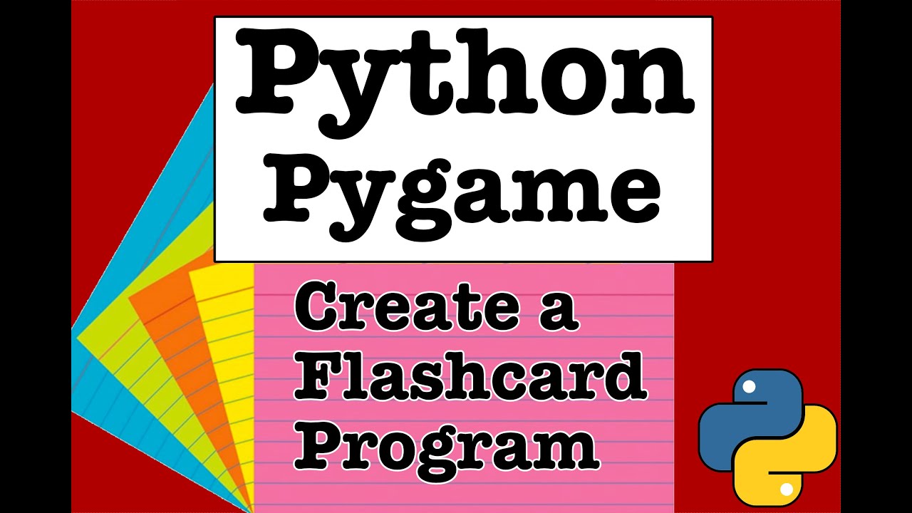Python And Pygame Creating A Simple Flashcard Program Youtube
