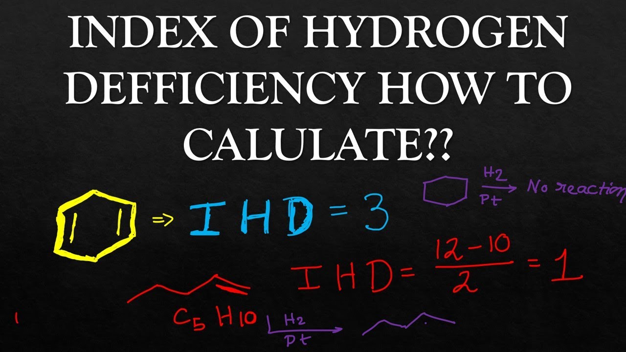 How To Calculate Index Of Hydrogen Deficiency Ihd Youtube