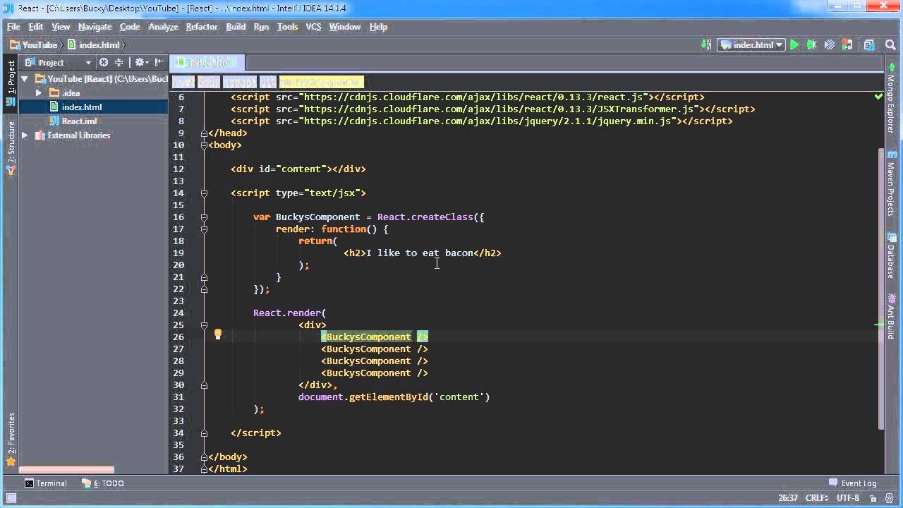 React Js Tutorial For Beginners 3 Multiple Components And