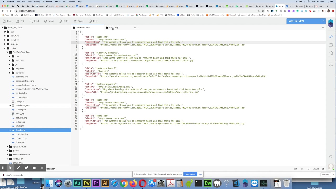 How To Loop Through Json Array With A Foreach In Php Part2 Youtube