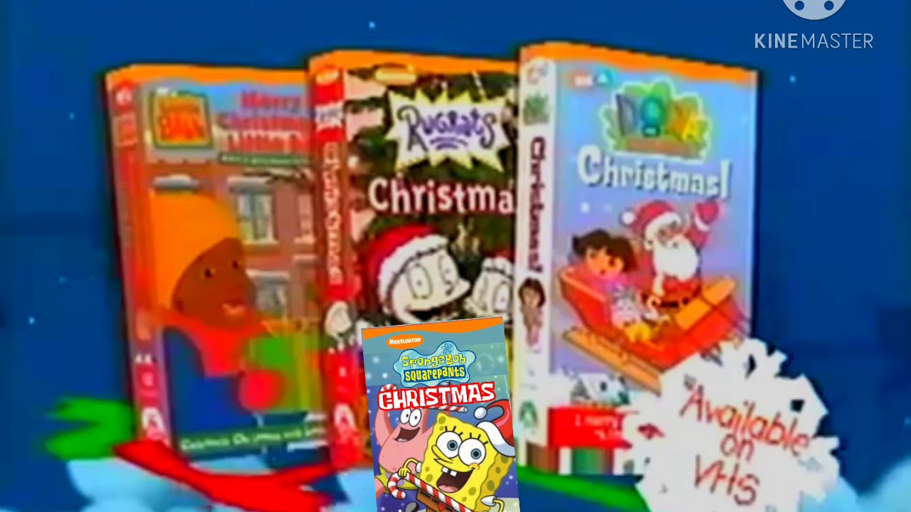 Spongebob And Rugrats And Nick Jr Christmas Vhs Dvd Trailer 2002