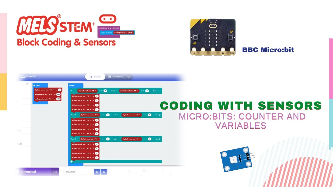 Micro Bit Lesson L1l3 Coding With Sensors Micro Bits Counter And