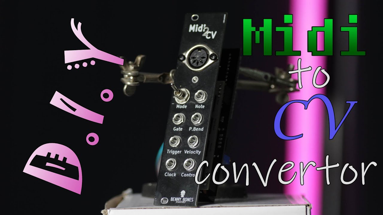 Midi2cv Diy Arduino Powered Modular Synth Midi To Cv Convertor Youtube