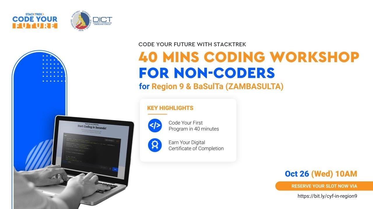 Code Your Future 40 Mins Coding Workshop For Non Coders For Region Ix