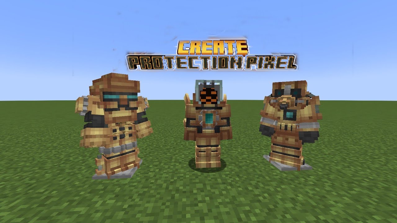 Minecraft Create Protection Pixel Mod Showcase Youtube
