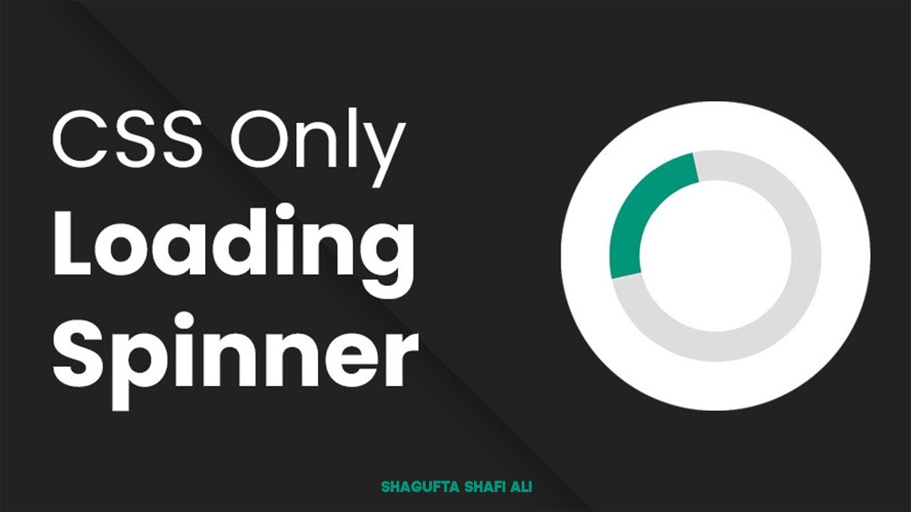 How To Create A Css Page Loading Spinner Web Design Tutorial Youtube