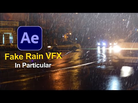 Realistic Rain Vfx In After Effects Tutorial Youtube