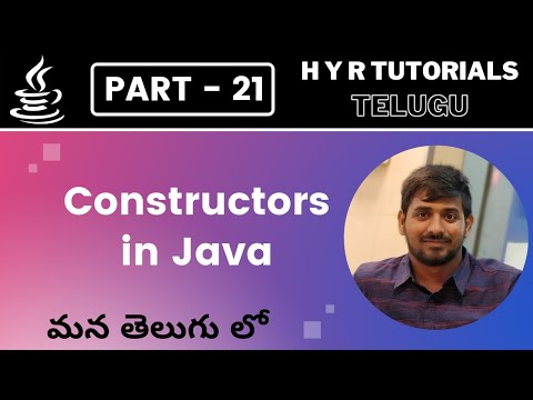 P21 Constructors In Java Core Java Java Programming Youtube