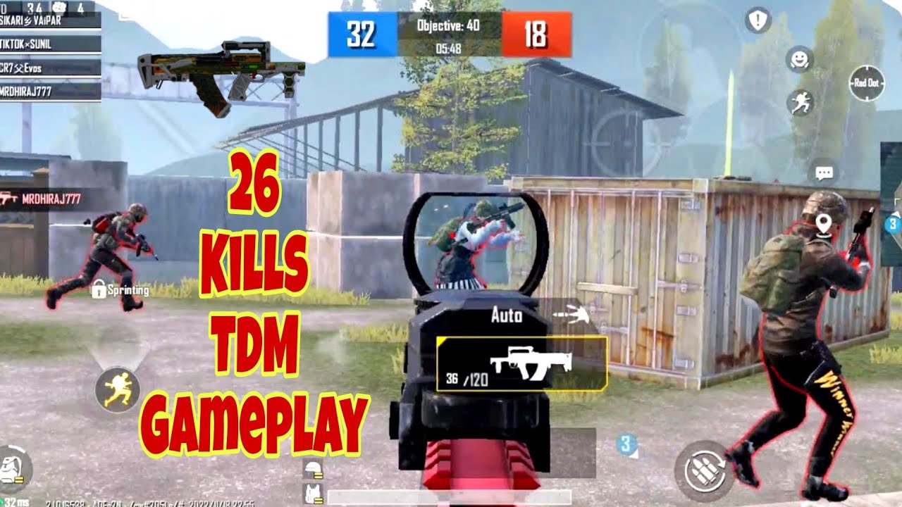 Best 26 Kills Tdm Gameplay With Bot Gaming5626 Super Tdm Gameplay Youtube