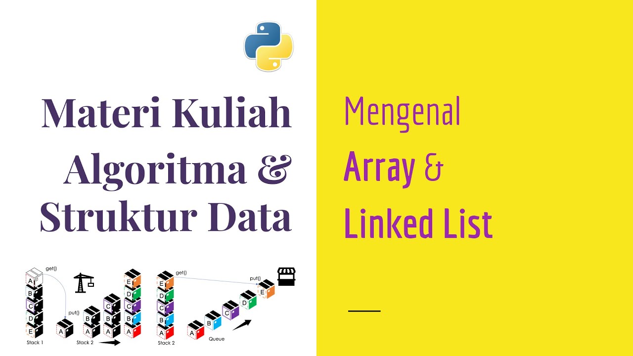 Algoritma Pemrograman 03 Array Linked List Struktur Data Youtube