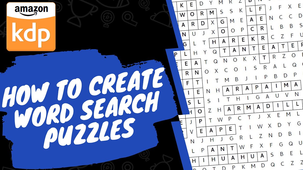How To Create Word Search Puzzle For Amazon Kdp Youtube