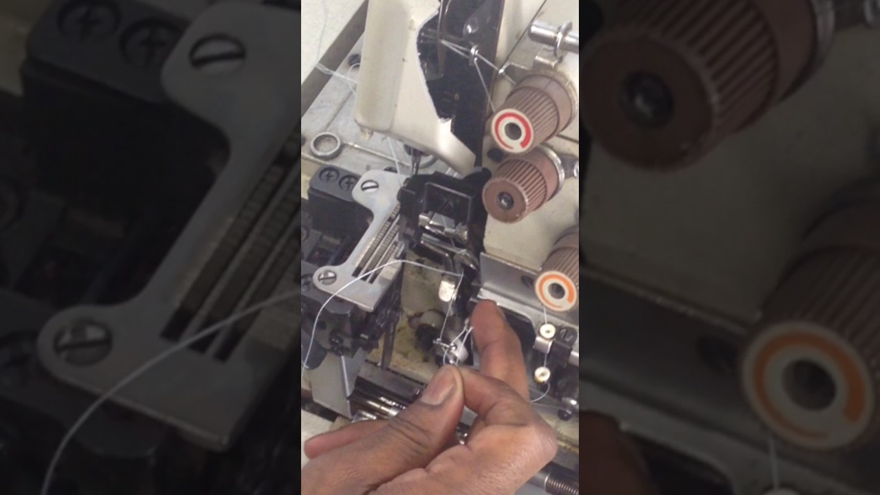 How To Thread A Brother Ef4 B511 Industrial Overlocker Youtube