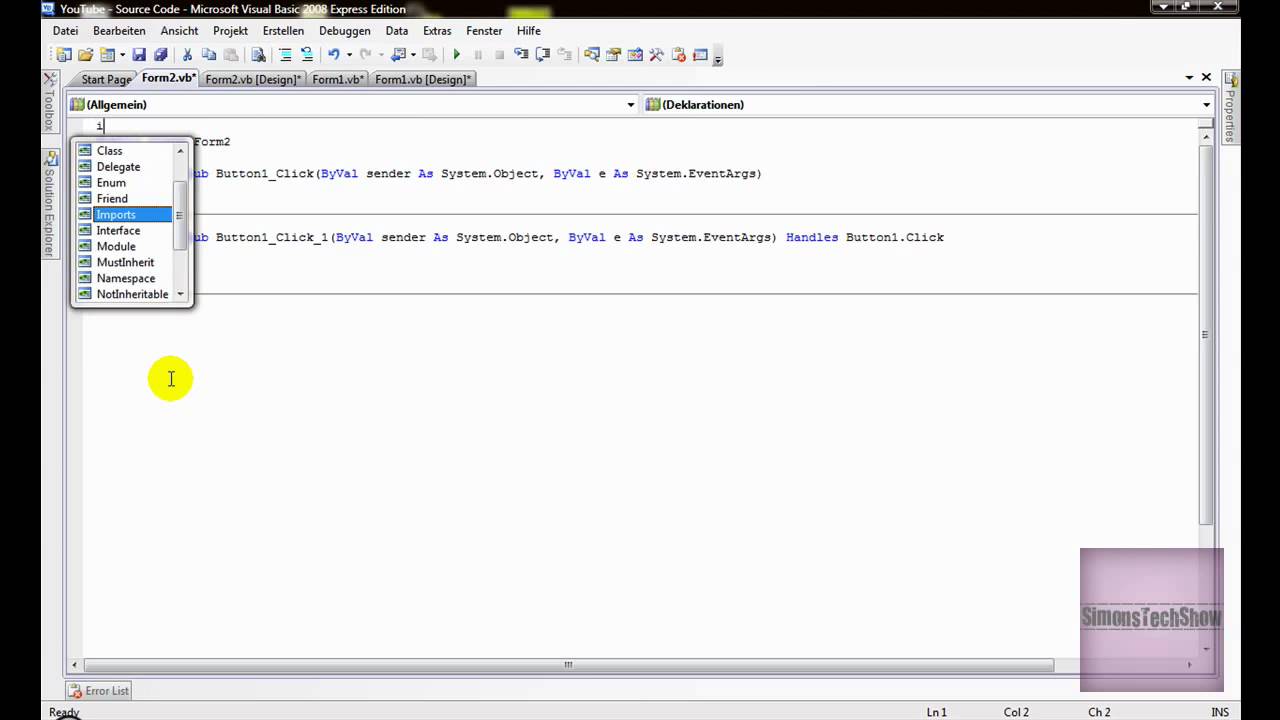 Visual Basic 2008 Website Source Code Youtube