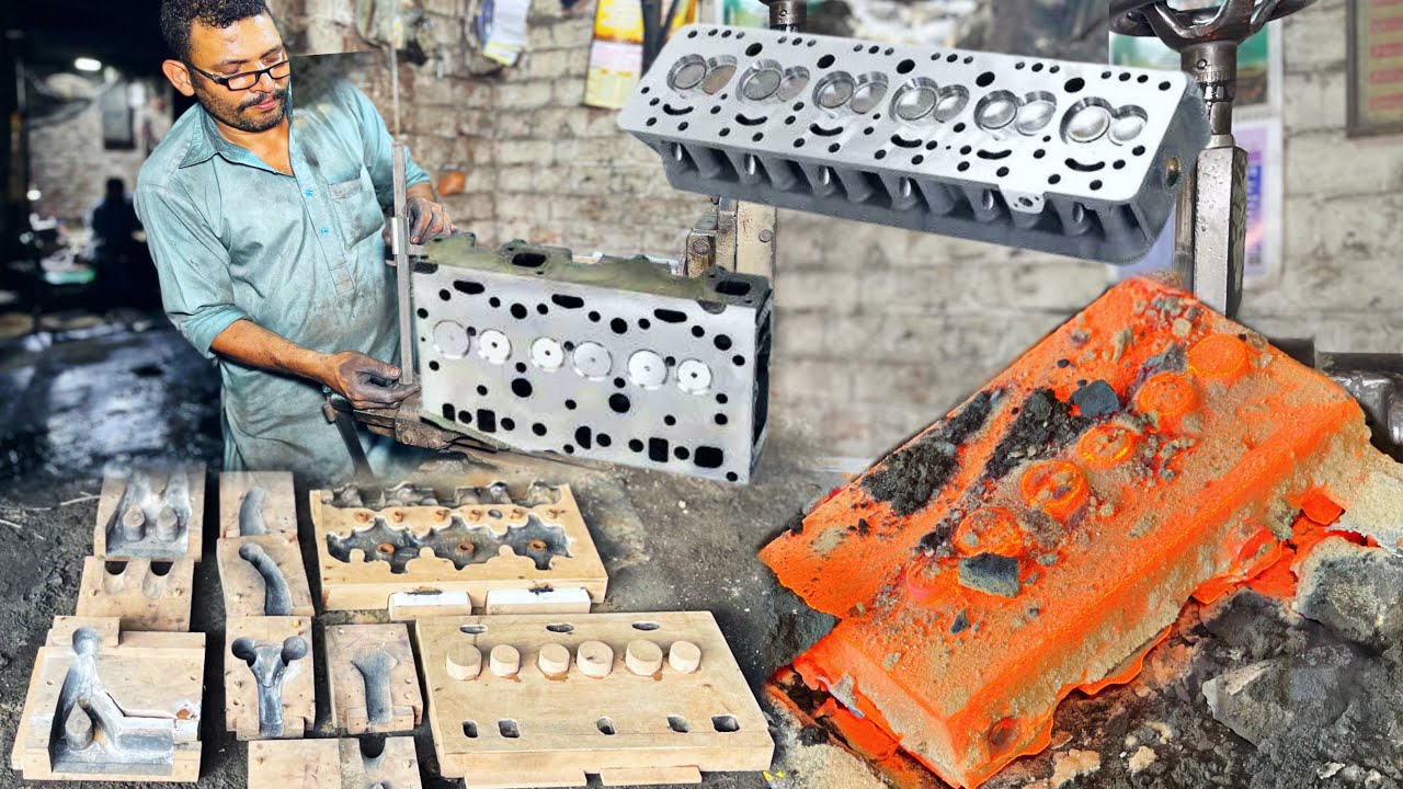 How Engine Cylinder Heads Are Made In 80s Youtube