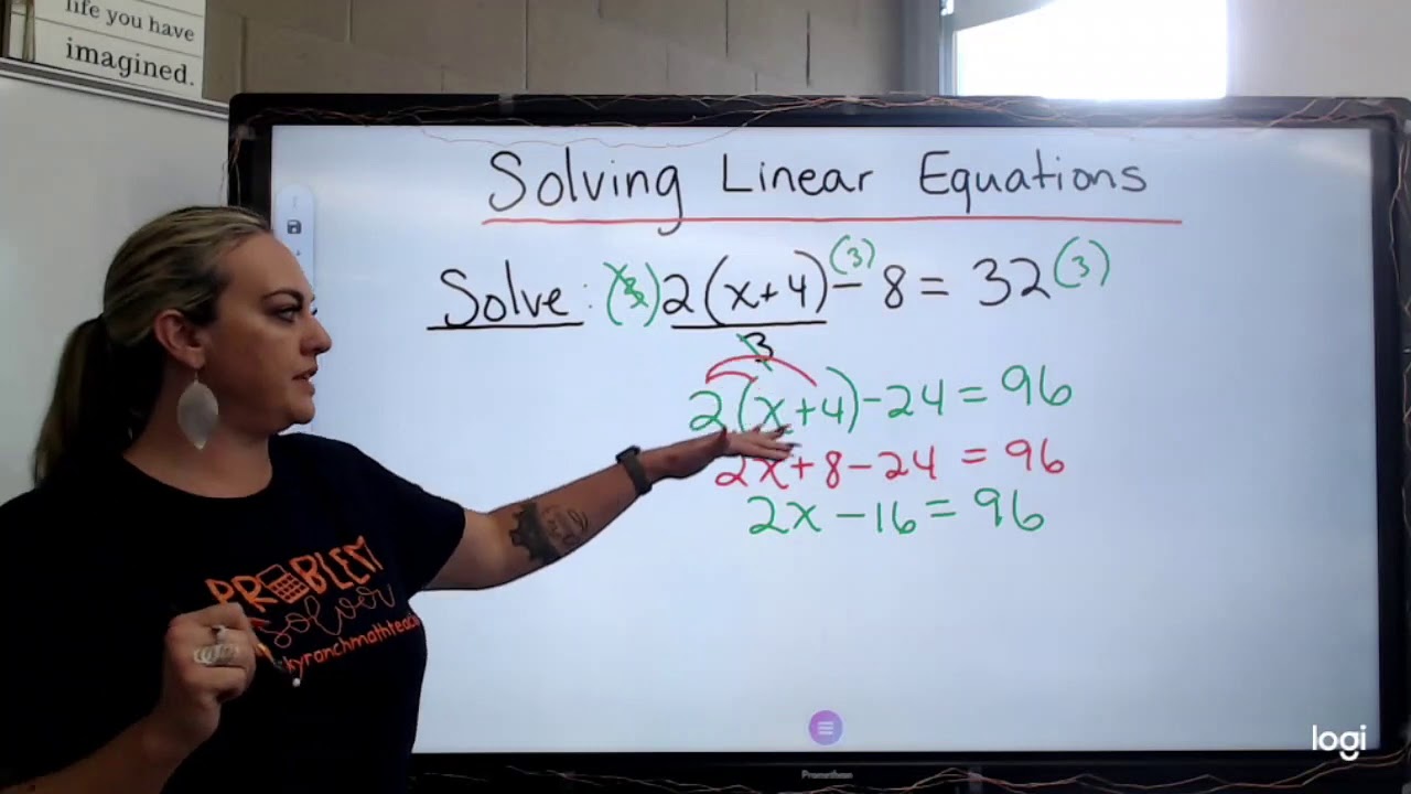 Algebra Lesson 1 2 Solving Linear Equations Youtube