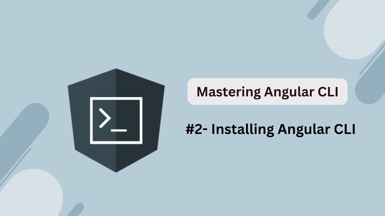 2 Installing Angular Cli Youtube