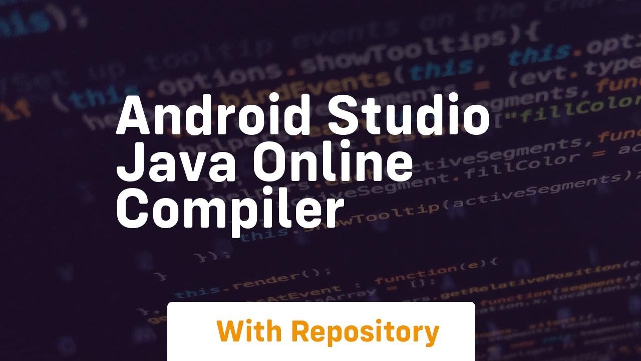 Android Studio Java Online Compiler Youtube