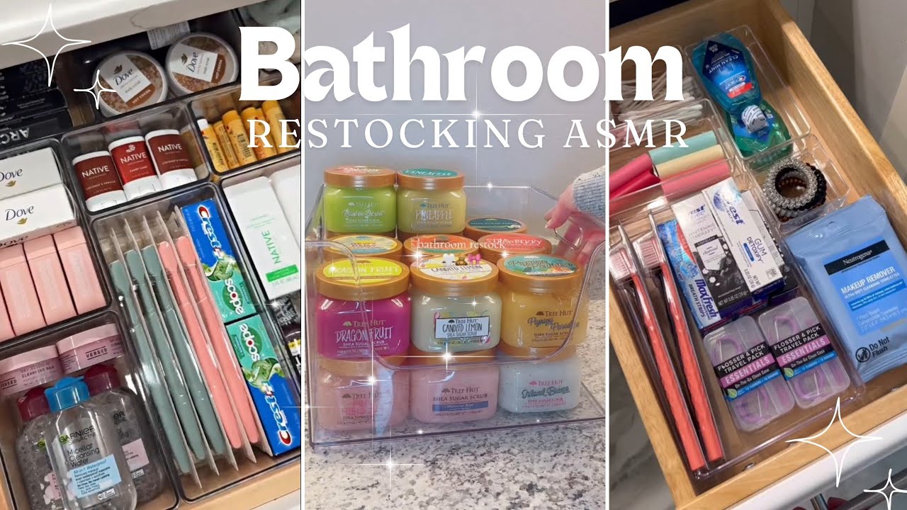 Guest Bathroom Restock Asmr Tiktok Restocking Organizer Youtube