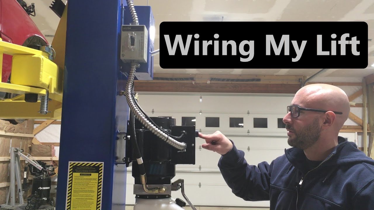 2 Post Lift Wiring Diy W Limit And Shut Off Switches Youtube