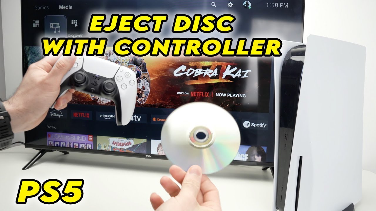 Ps5 How To Eject Disc Using Only The Controller Youtube