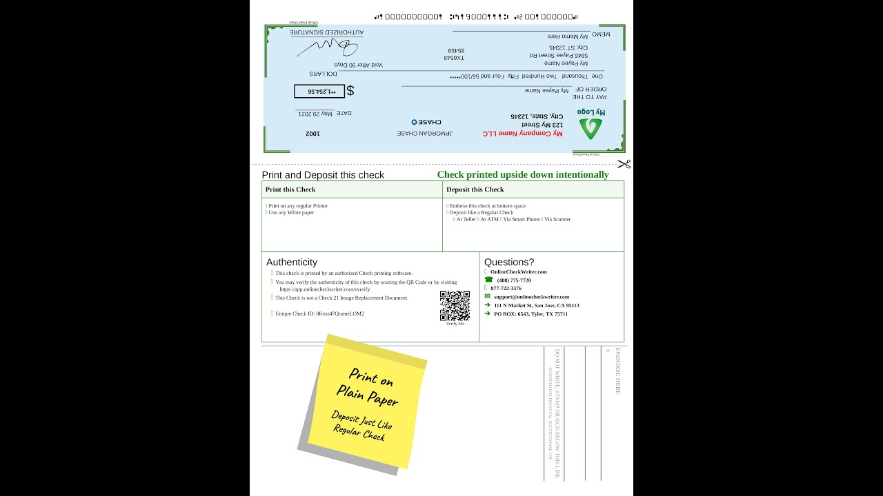 How To Print Check From Your Email Youtube