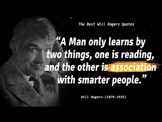 Will Rogers Quotes Success Quote On Success Goal Habits