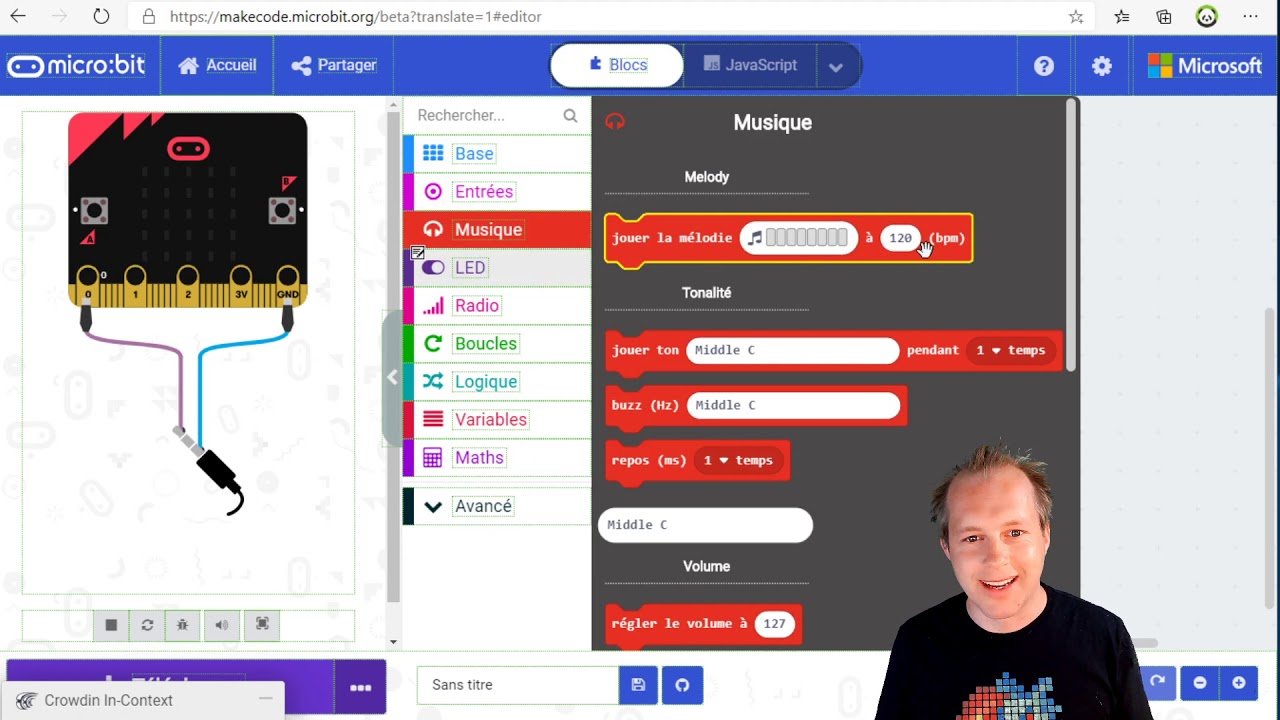 Makecode For Micro Bit In Context Translations Youtube