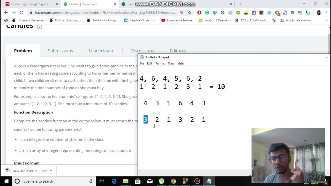 Hackaerrank Interview Preparation Kit Dynamic Programming Candies