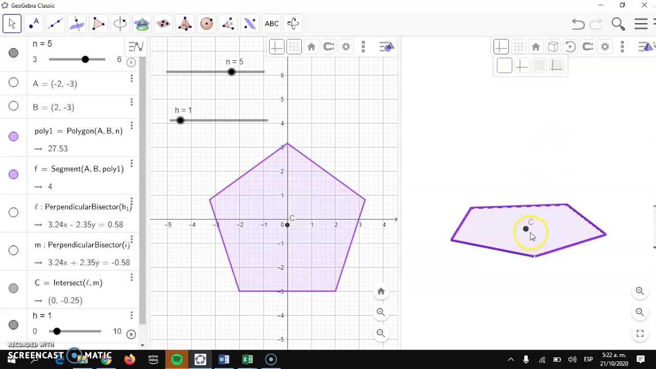 3d Pyramid Tutorial Geogebra Youtube