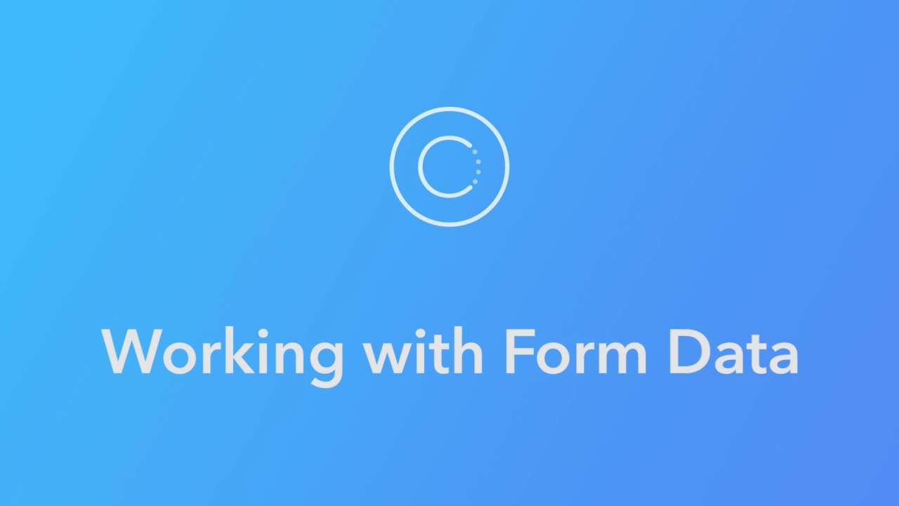 Ionic Creator Tutorials Working With Form Data Youtube