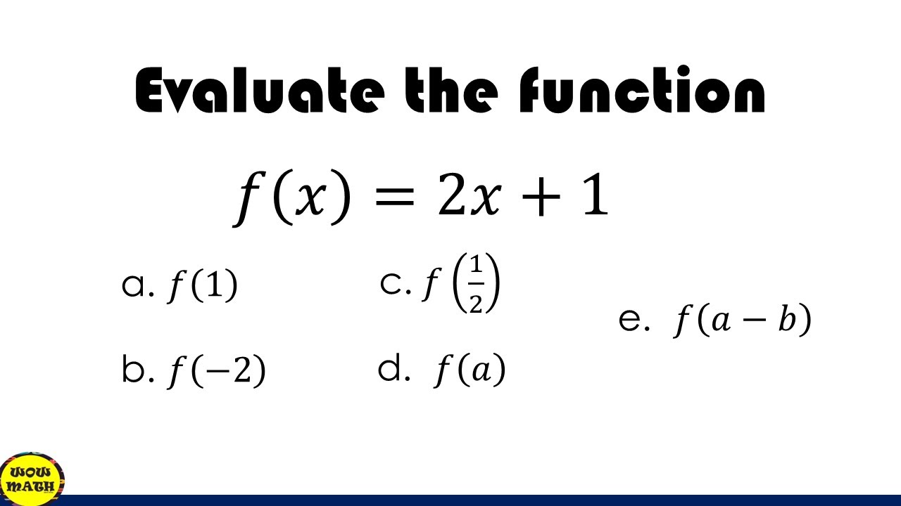 Practice Exercises Evaluating Functions Youtube