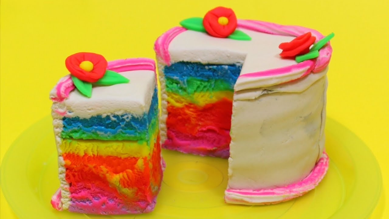 Diy How To Make Play Doh Rainbow Cake рџќ Play Doh Videos For Kids