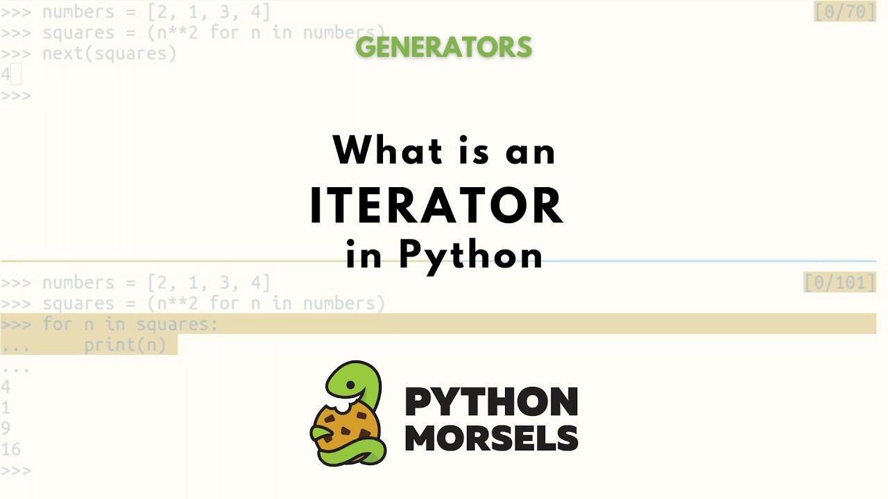 What Are Iterators In Python Youtube